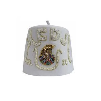 Daughter Of Isis Fez Masonic Regalia Shriner Fez Hat Bullion Hand ...