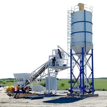 Yili Fully Automatic Cheap 25m3/hour Small Portable Concrete Mixing ...