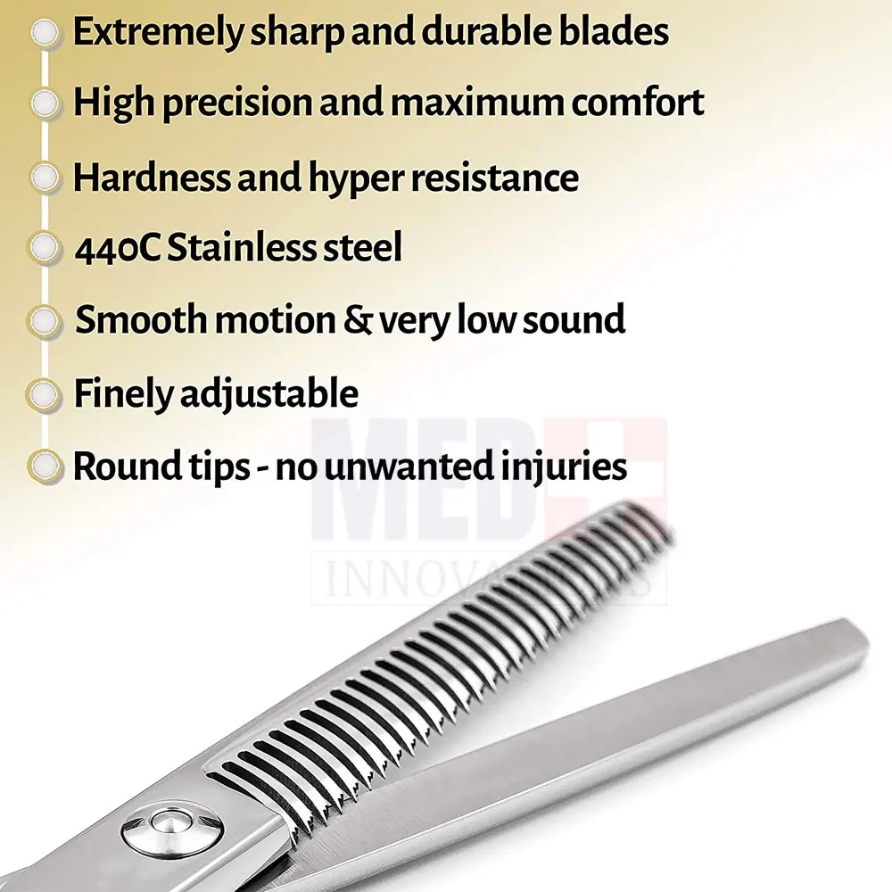 Professional One-Piece Stainless Steel Hair Cutting Thinning Scissors ...