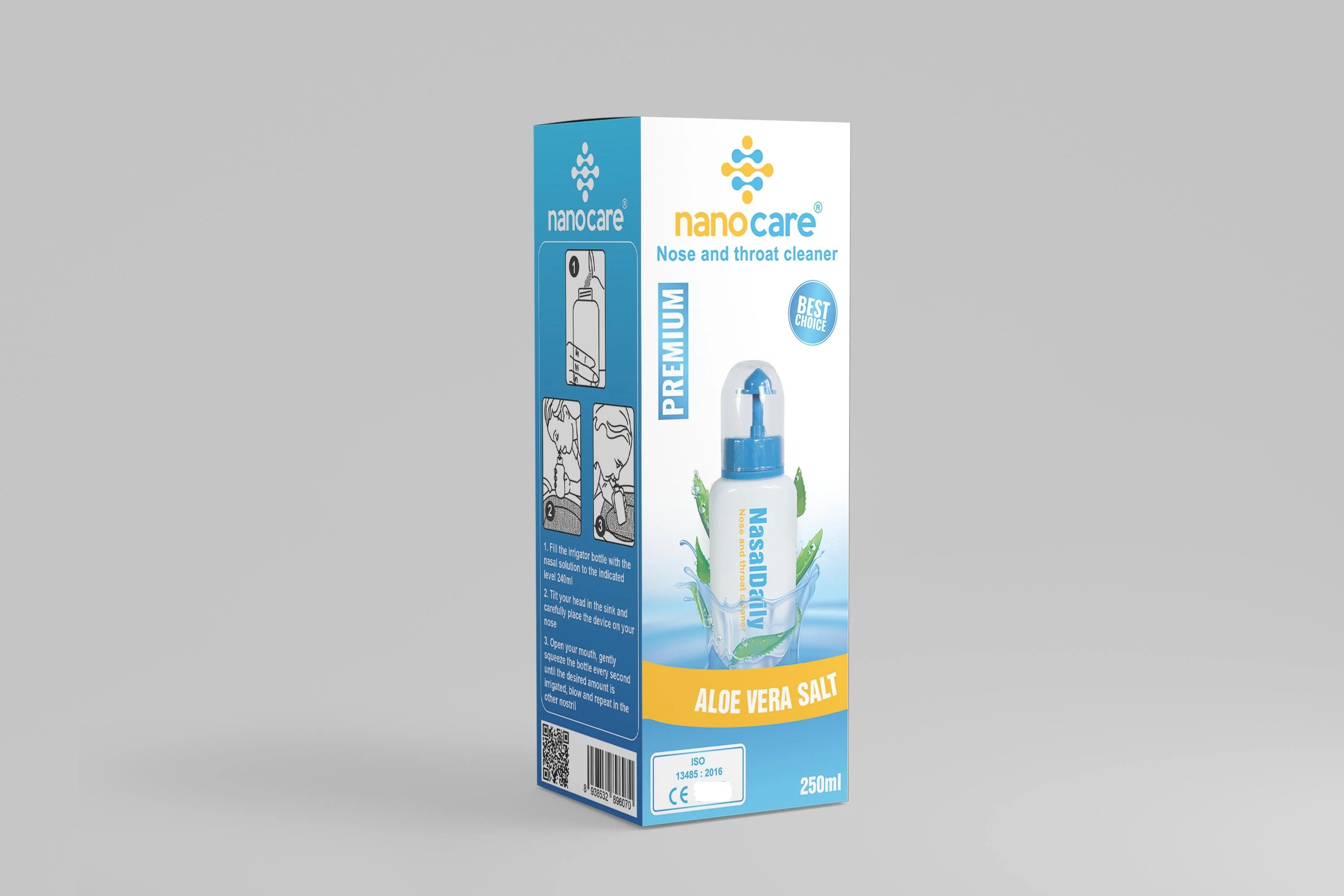 250ml Nasal Wash Pump White Health Care Pp Material Nose Clearer Health ...