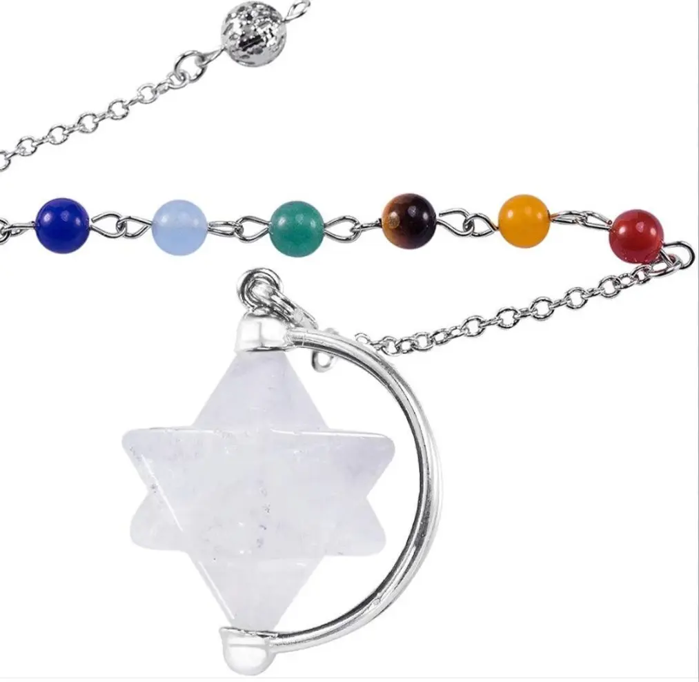Standard Quality Merkaba Star Pendulum With Crystal Pencil With Metal ...
