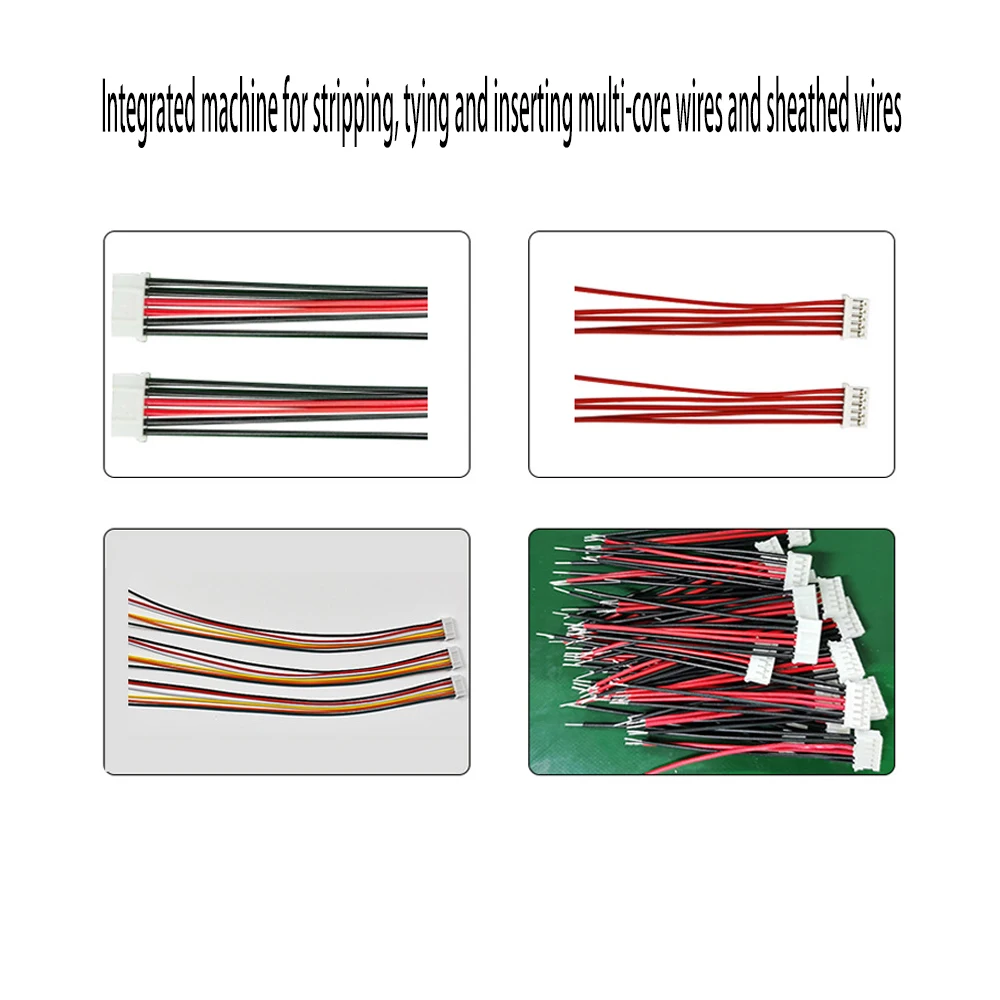 Crimping Usage Automatic Flat Pvc Cable Peeling 2 Flat Pin Plug Insert ...