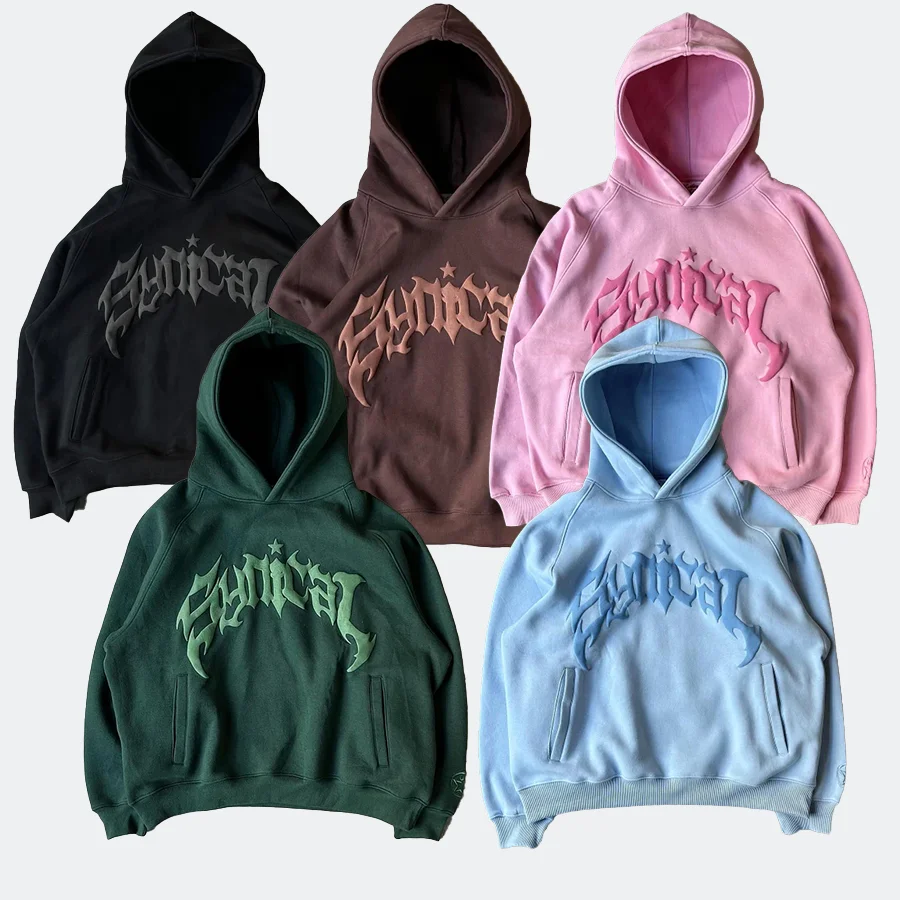 High Quality Diy Custom 3d Puff Printing Logo Hoddies Pullover Plain ...