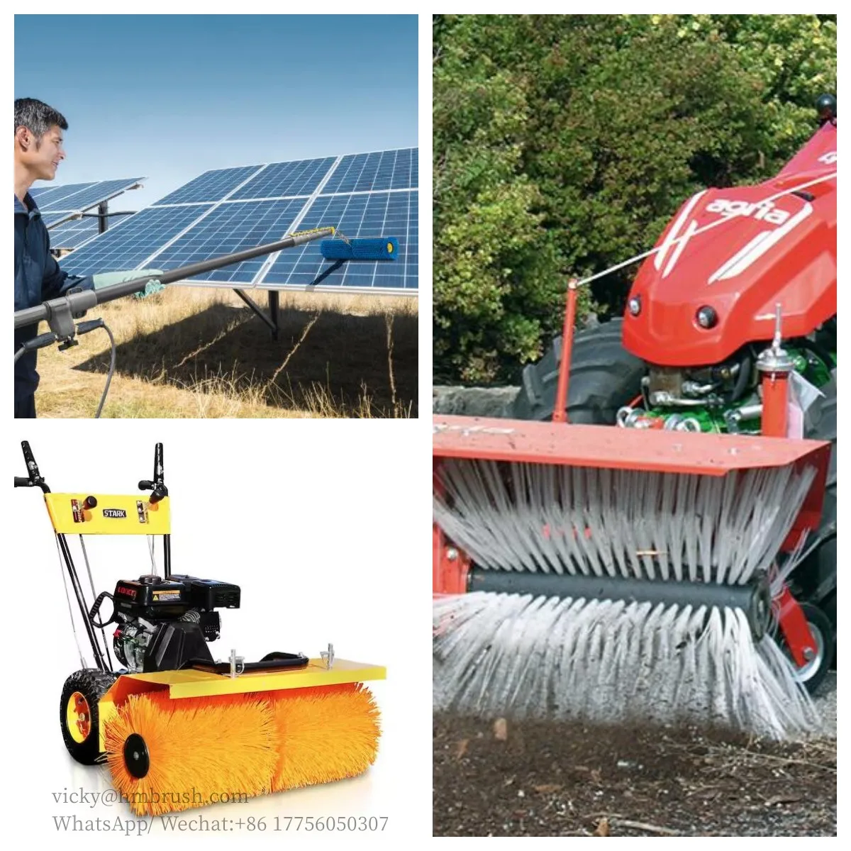 Pv Cleaning With Pole Systems Remote Control Crawler Photovoltaic ...