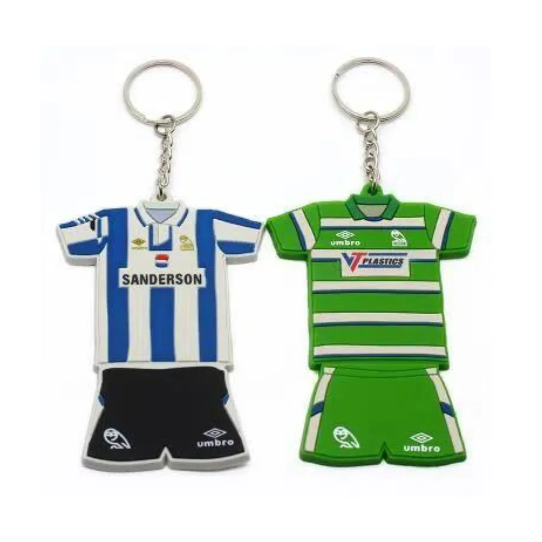 Qatar Football Game Custom Rubber Soft Pvc Keychain Soccer Jersey ...