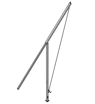 Mid Hinged Galvanized Steel Street Light Pole Outdoor Q235 Hot Dip ...