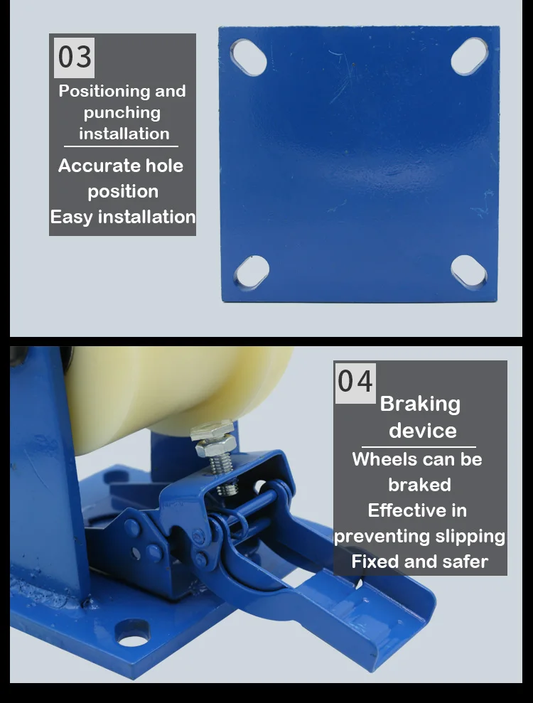 6 Inch Sliding Gate Track Rails - Durable Industrial Casters