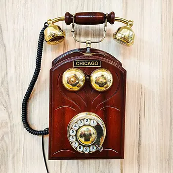Antique Style Wood Made Handmade Royal King Telephone Wall Hanging ...