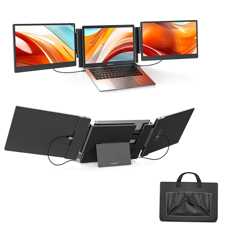 Factory Triple Portable Monitor S3 Laptop Screen Extender 14'' Fhd Ips ...