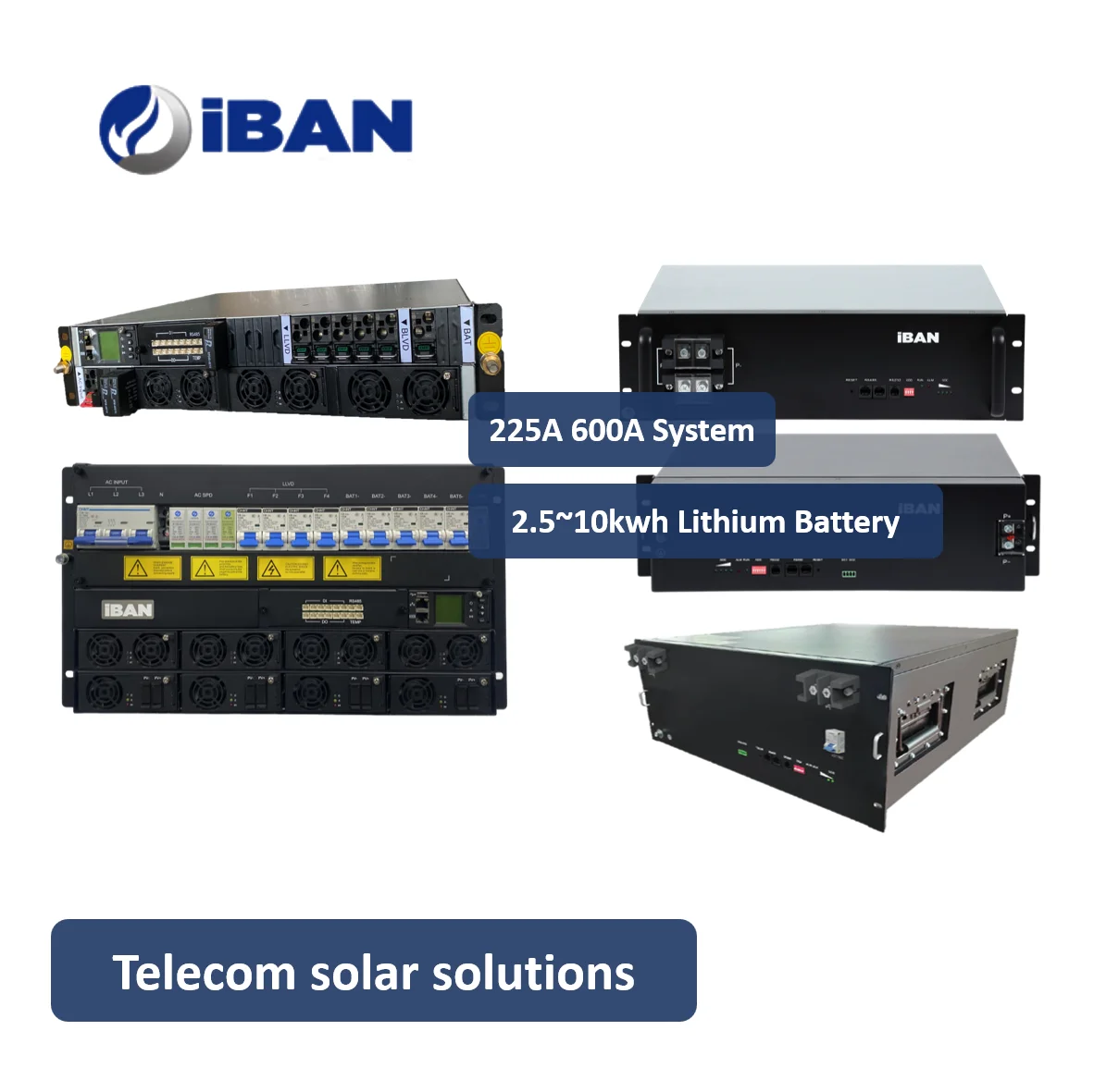 iBAN POWER EPS 48100 Hybrid Solar Rectifier 150A 225A Power System 50A ...
