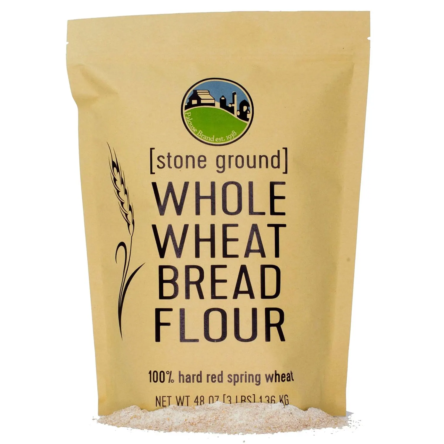 Premium Hard Red Spring Whole Wheat Flour - 3 Lbs | Non-gmo,Non ...