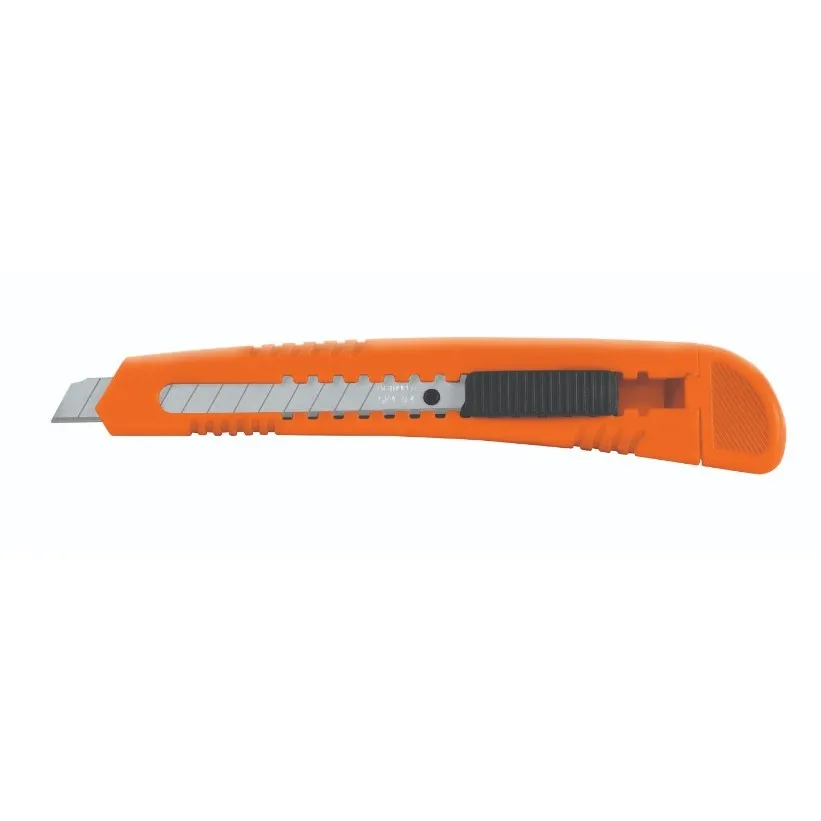 Truper CUT-5 Snap-Off Utility Knife with 9 Mm Blade, Orange Plastic ...