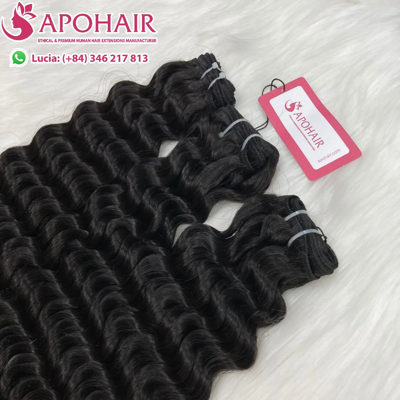Natural Vietnamese Human Hair Bundles - Black Hair Sew in - Straight ...