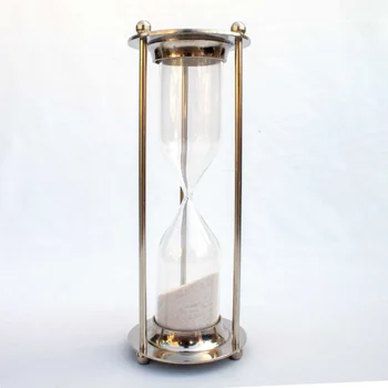Brass Metal Sand Timer Collectible Antique Style Nautical Sand Timer ...