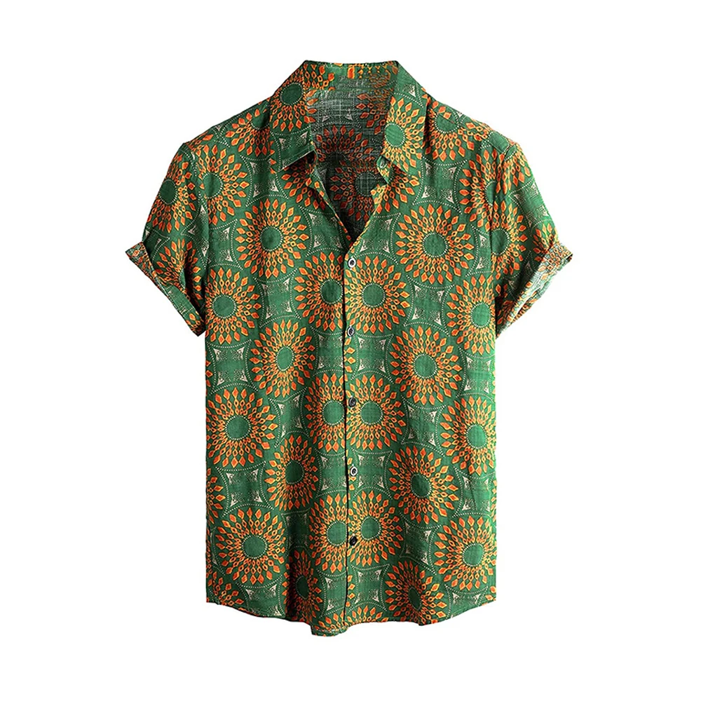 100% Cotton Wholesale Men's High Quality Beach Printed Hawaiian Summer ...