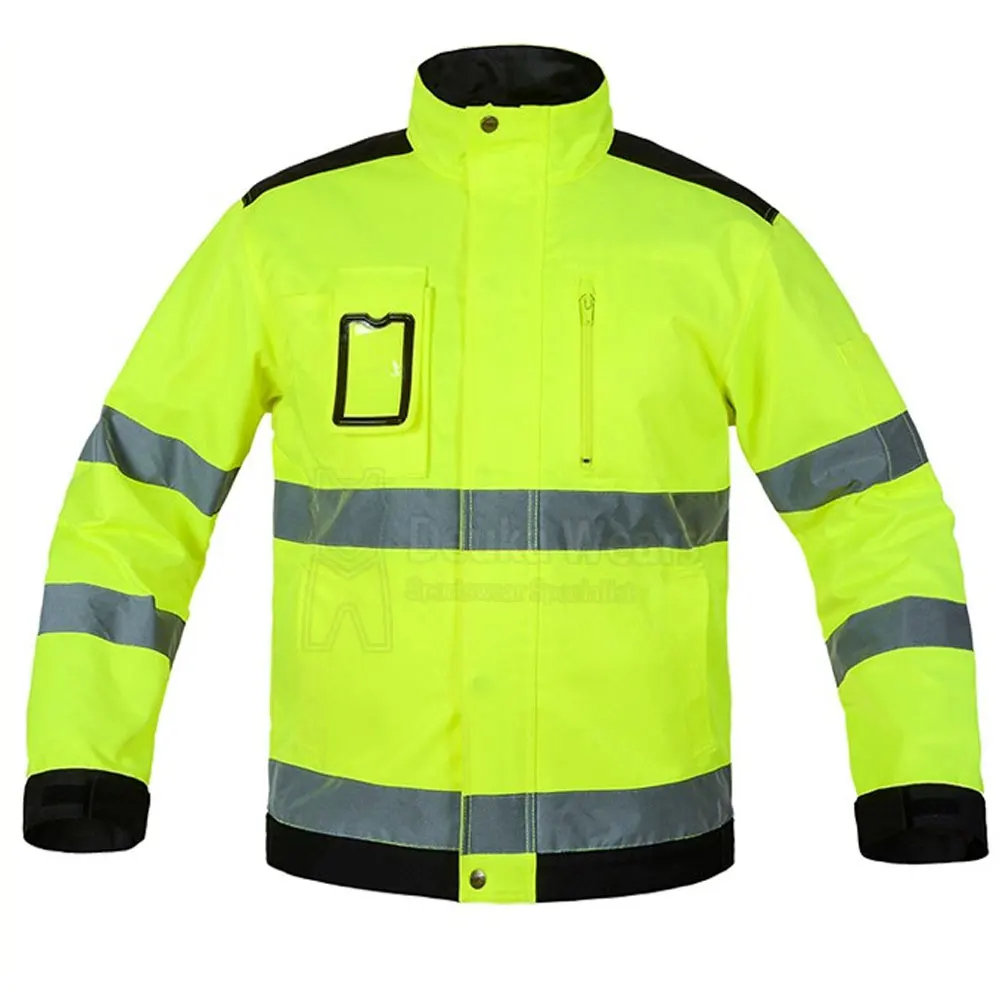 Reflective Work Wear Hi Vis Jacket Waterproof Safety Jacket Work ...