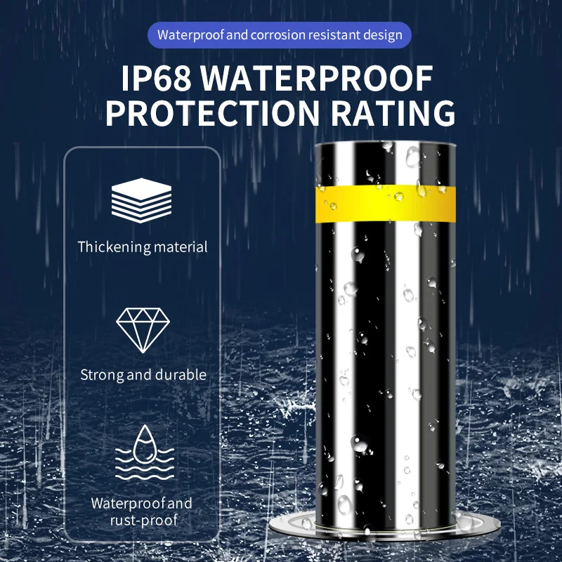 Factory Retractable Bollard Automatic Hydraulic Bollard Retractable ...