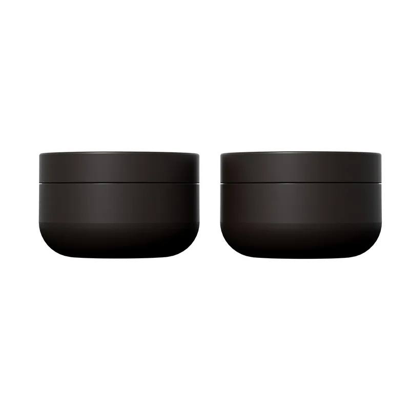 300ml Wide-mouth Plastic Bowl Shape Frosted Black Body Cream Container ...