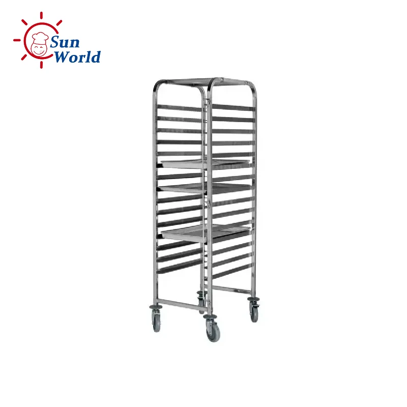 Stainless Steel Commercial Industrial Bakery Trolley 304 Stainless ...