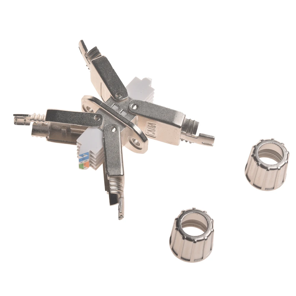 Tool-free RJ45 Connector - Shielded CAT6A Field Termination