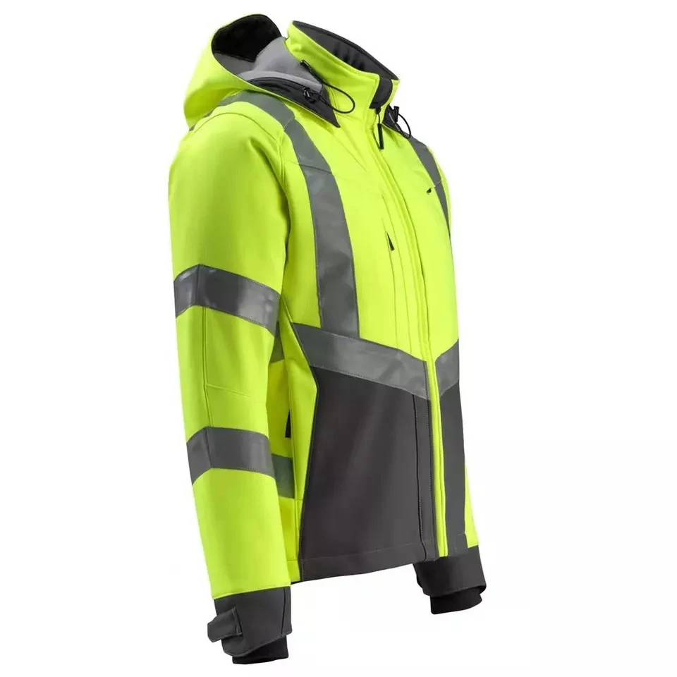 Men Security Jacket Winter High Visibility Jacket Reflective Tape ...