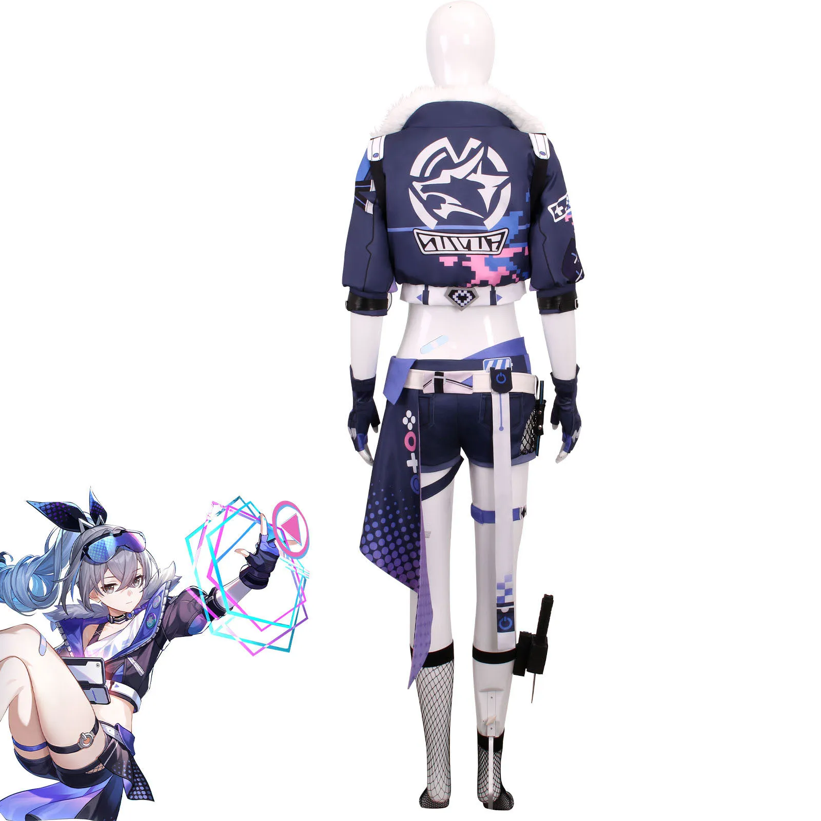 Baige Game Genshin Impact Navia Cosplay Costume Women Girls Ball Dance ...