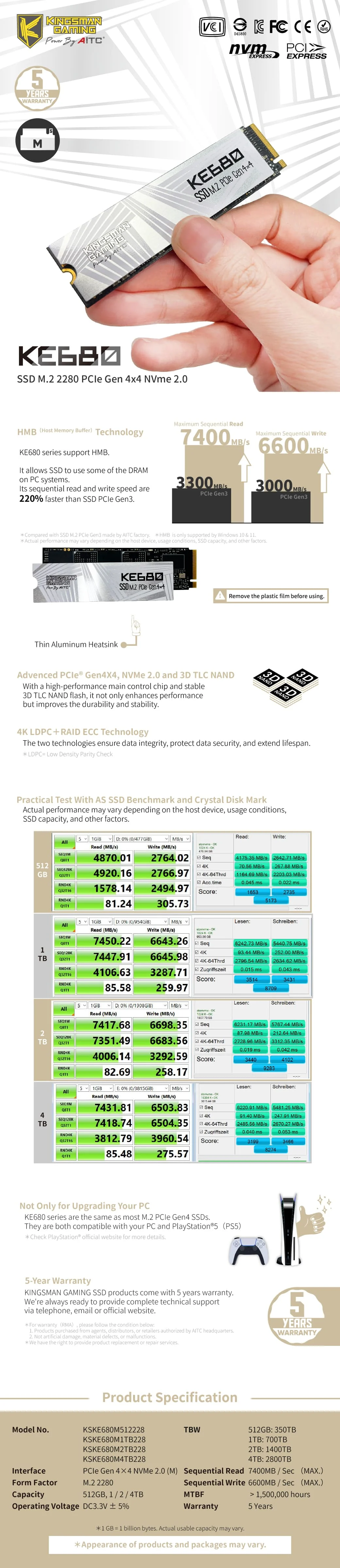 Pcie Gen4 Ssd 4tb M.2 Dramless - Buy Pcie Gen4 Ssd,Ssd 4tb M.2 Dramless ...