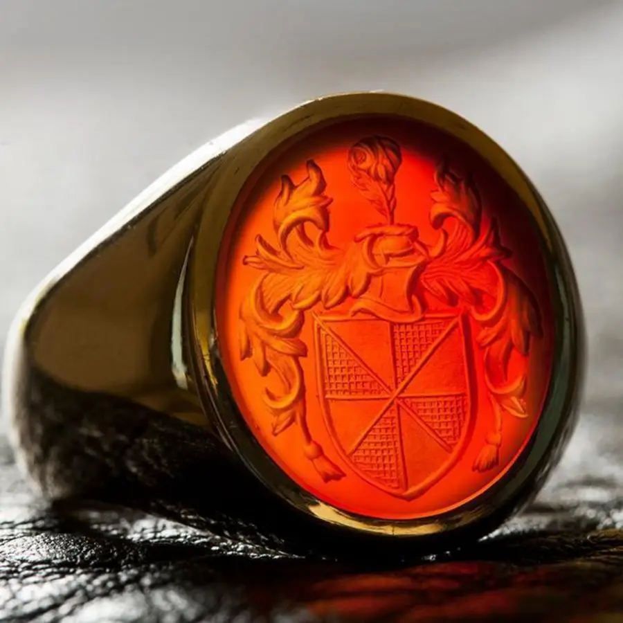 Timeless Elegance Bespoke Signet Rings Heraldic Engravings and ...