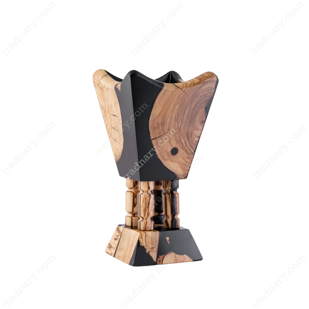 Modern Mubkhar Wood Resin Bakhoor Burner for Weddings