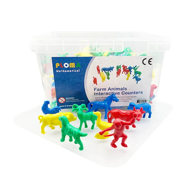 192 Pcs Farm Animals Plastic Teaching Maths Counters - Buy Teaching ...