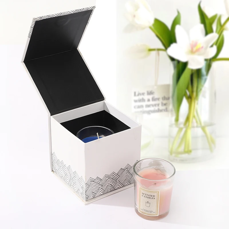 Luxury White Rigid Box Included Exquisite Personalized Scented Candle ...