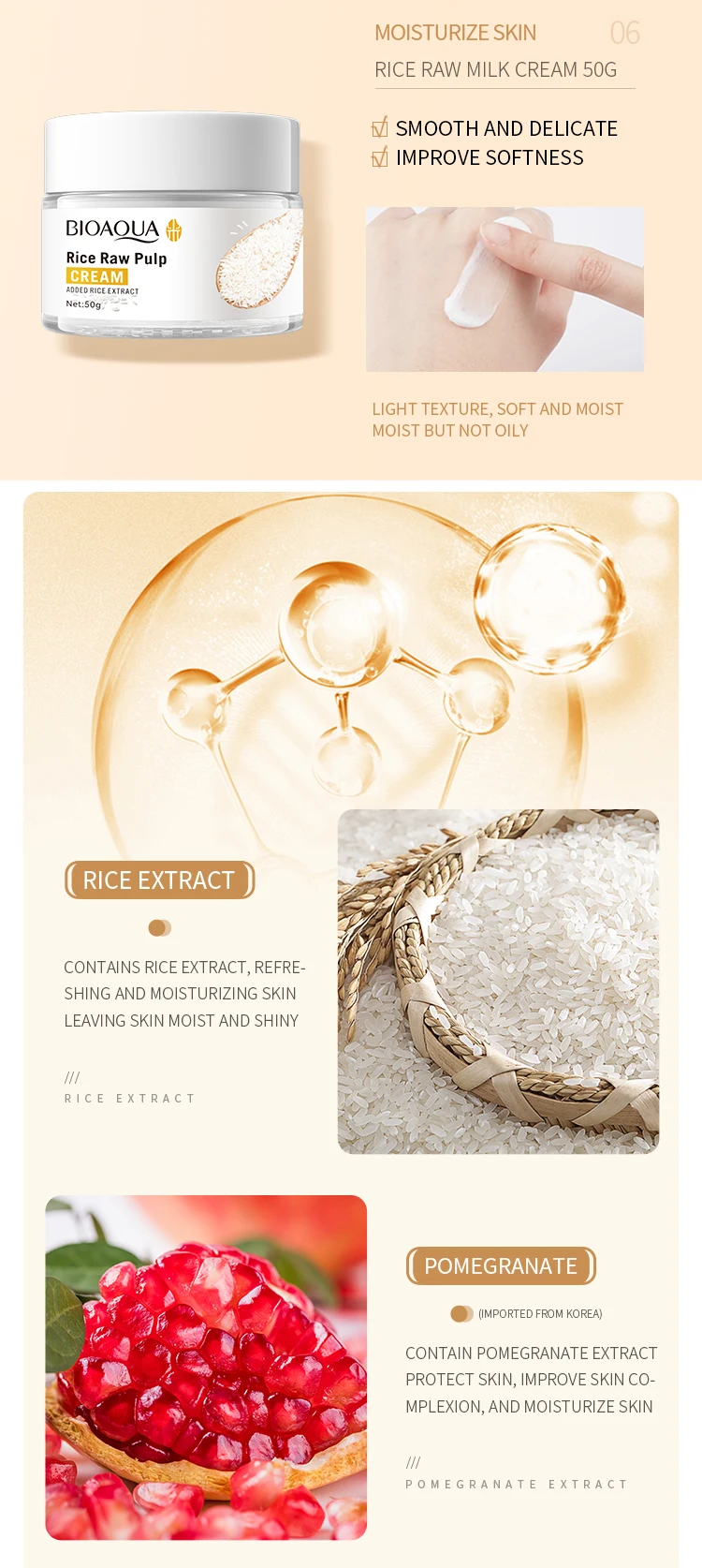 Bioaqua OEM Private Label Rice Puree Moisturizing Whitening Facial Mask ...