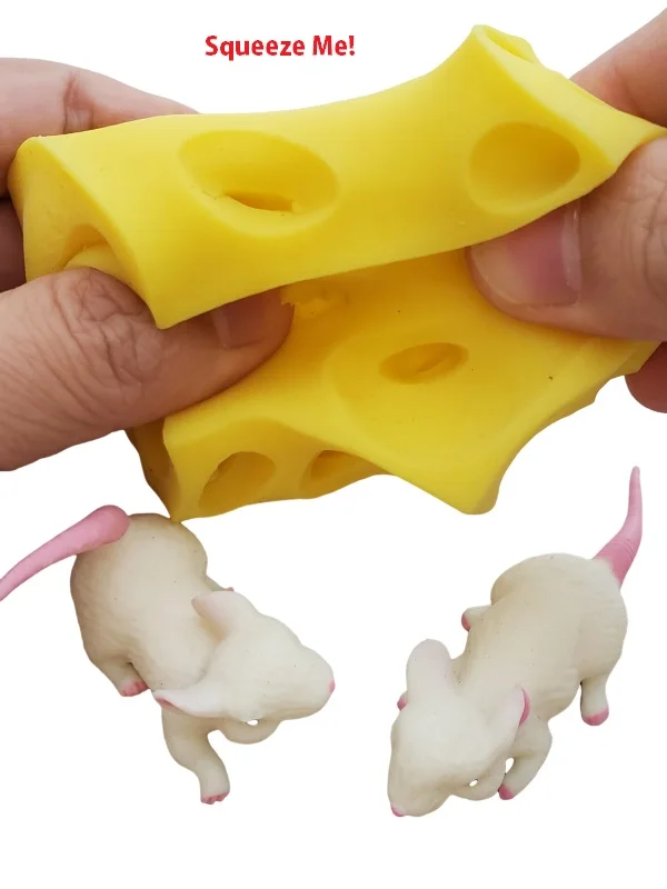 Best Selling Novelty Squishy Stress Toy Cheese Twist Sensory Mice ...