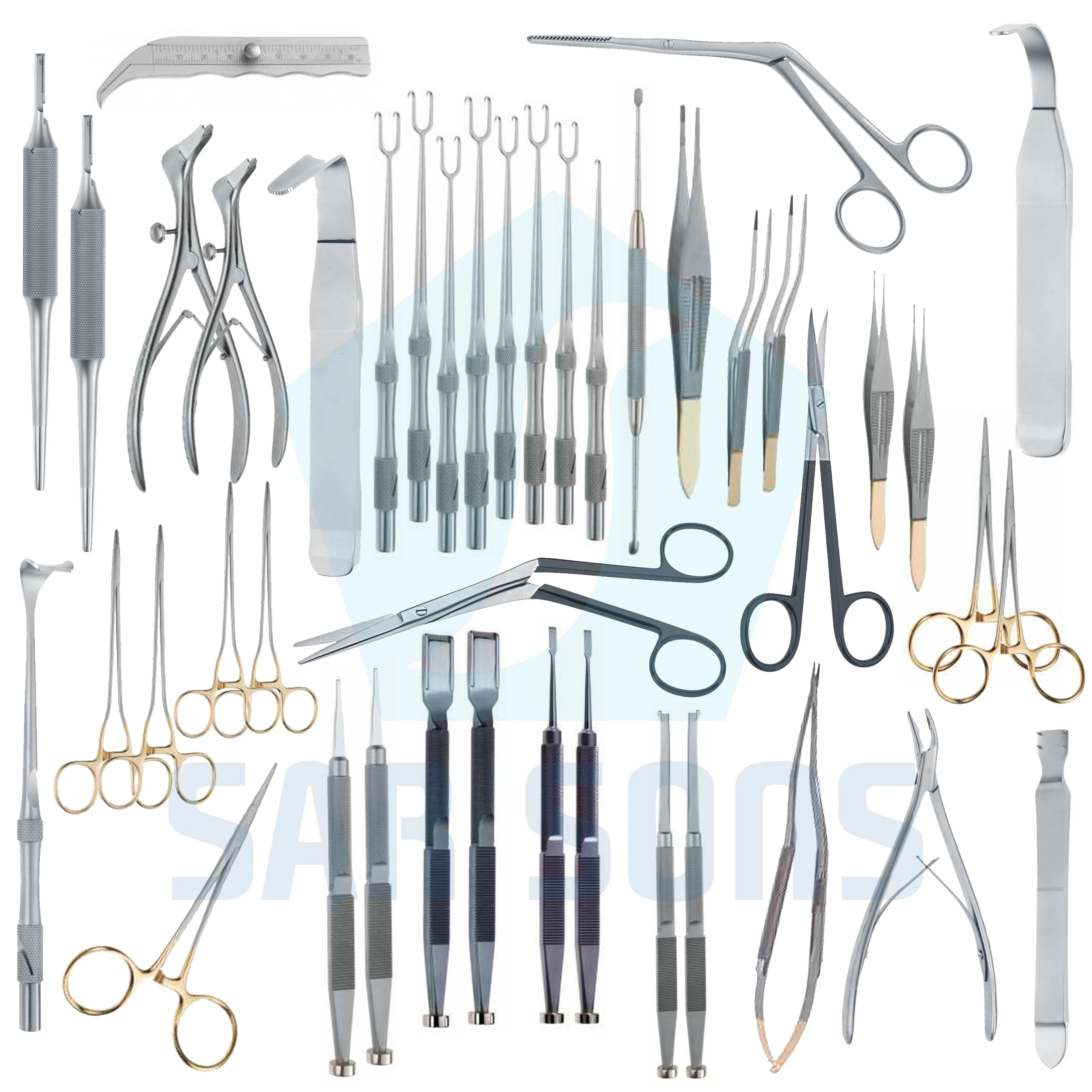 Peck Rhinoplasty Procedure Set # 3 Plastic Surgery Instruments Surgical ...