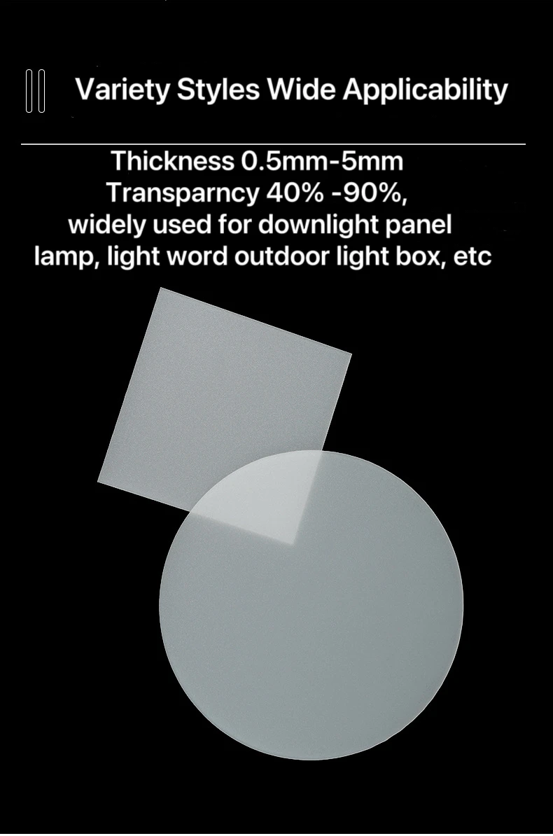 Clear Acrylic Sheet - Ideal for LED Diffuser Applications