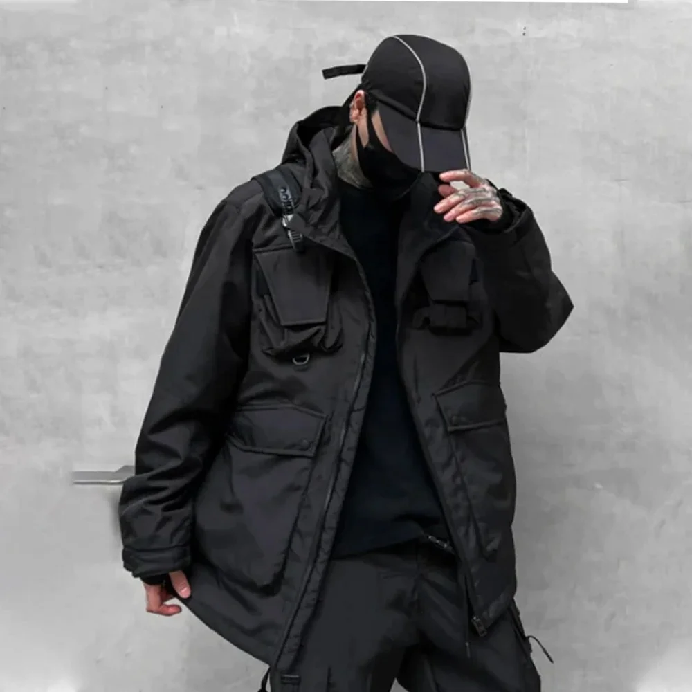 Ninja Cargojacket Windjacket Techwear 2023 Winter Multi-pocket Function ...