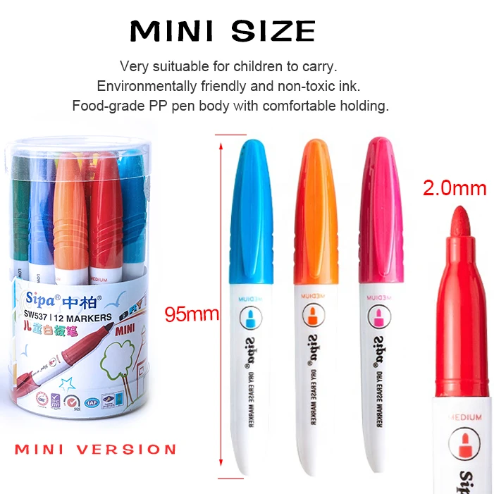 Sipa Sw537 Color Art Paint Water Based Dry Erase Wet Erase Mini ...