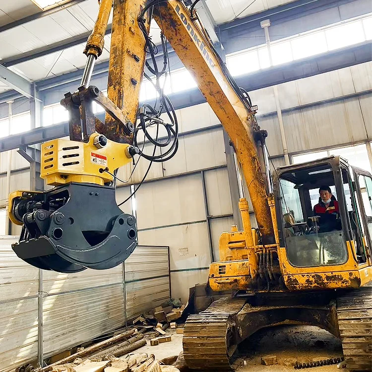 Forestry Machine Hydraulic Rotating Log Grapple For Sale Tree Grapple Saw On Excavator - Buy Log ...