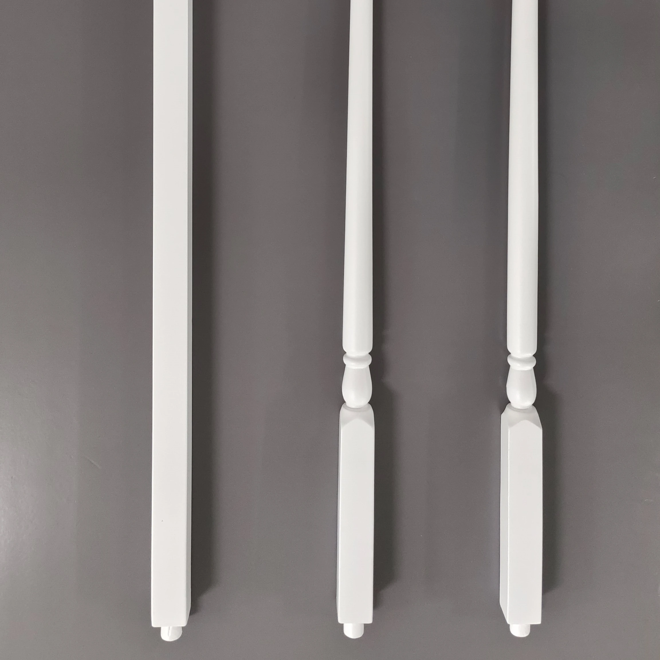 Contemporary Style Stair Railings White Primed Blank Square Baluster 1 ...