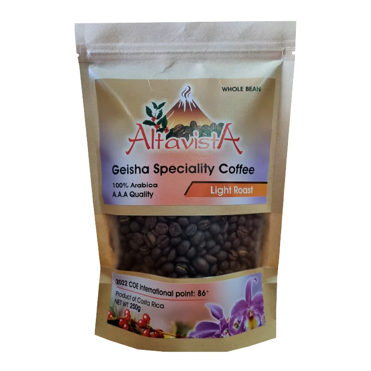 Geisha Whole Coffee Bean Roasted Origin Costa Rica Altavista Geisha (c ...