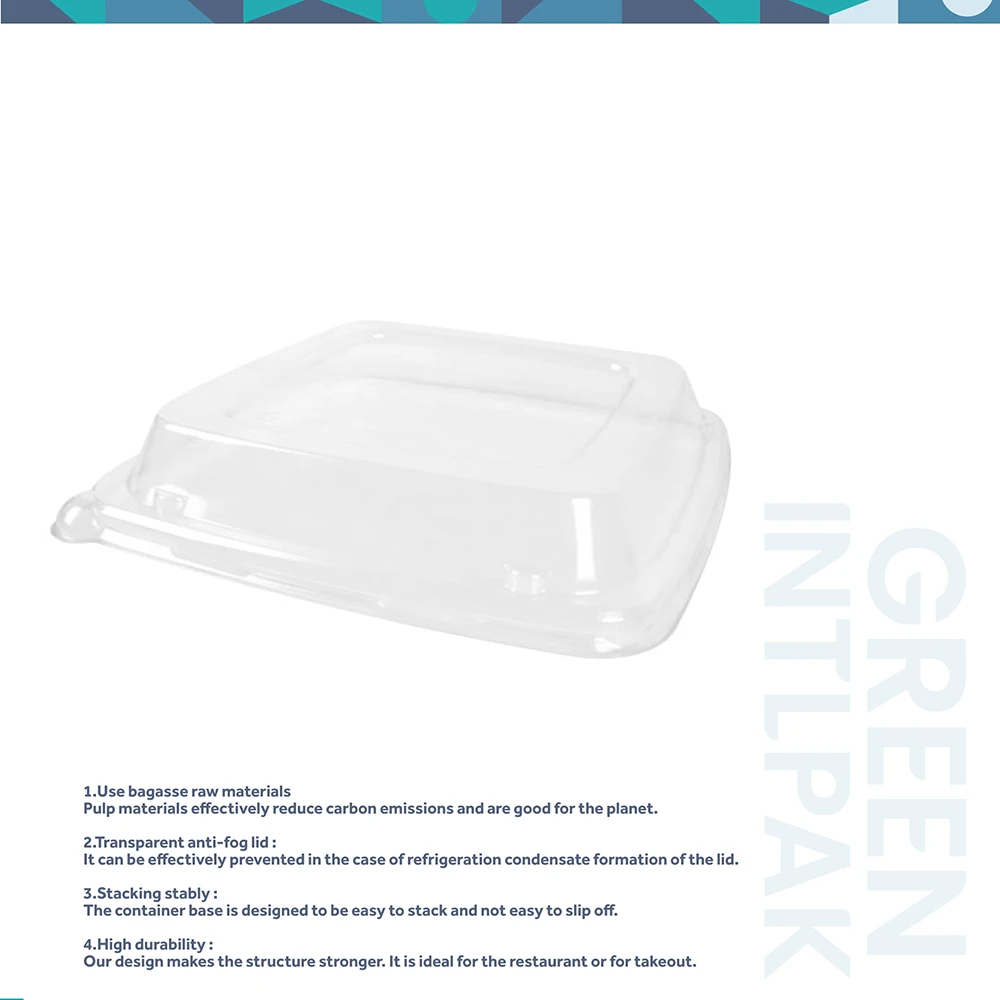 Fiber Food Container 16 Oz Disposable Boxes Pulp Eco Friendly Packaging ...