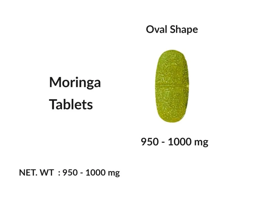 Moringa Tablets Natural Plant Based Tablets Made from Clean Moringa ...