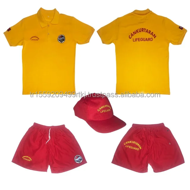 Lifeguard Uniform Set With The Color Red And Yellow - Buy Lifeguard ...