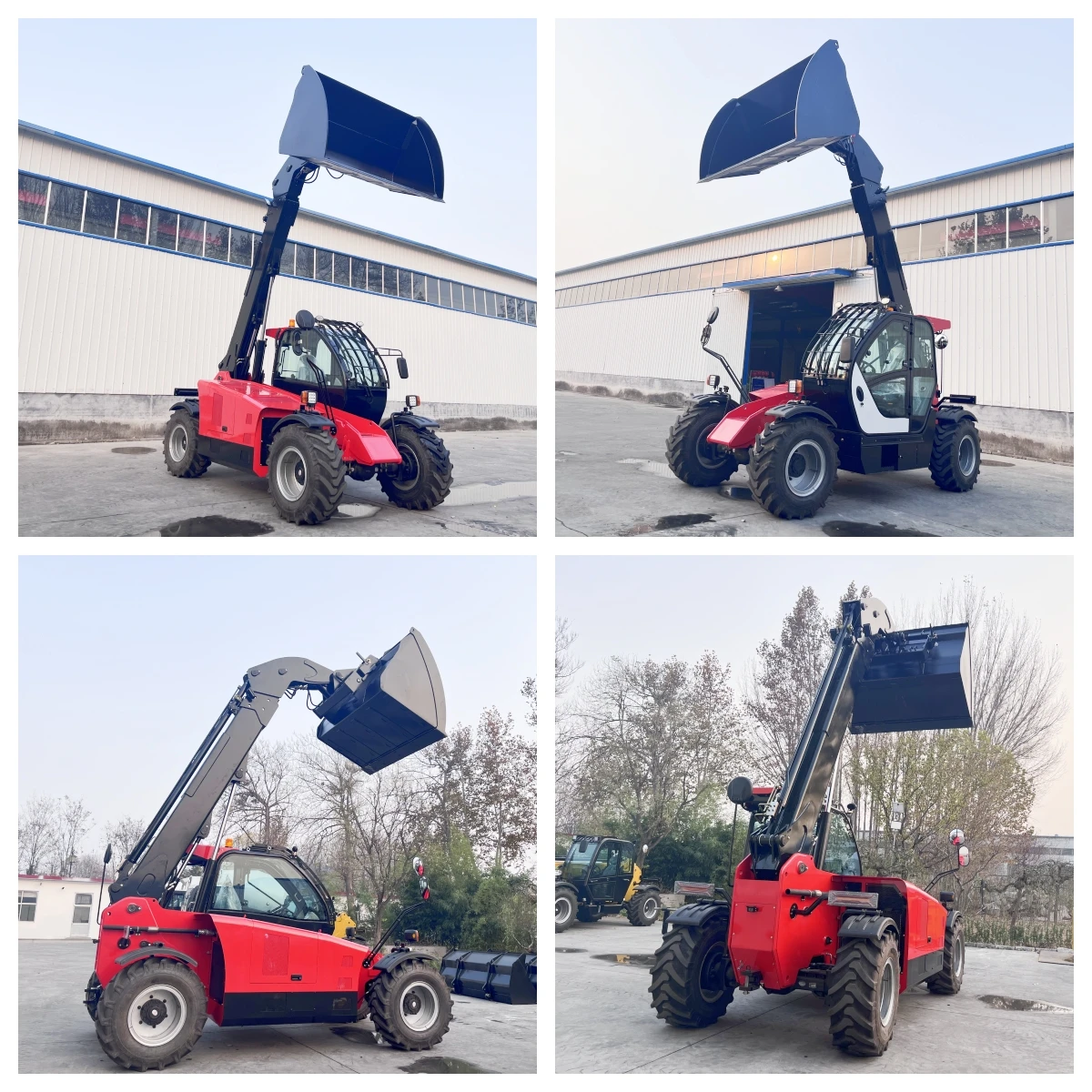 3 Ton Telehandler 4X4 Type Telescopic Forklift Wheel Loader 7m10m ...