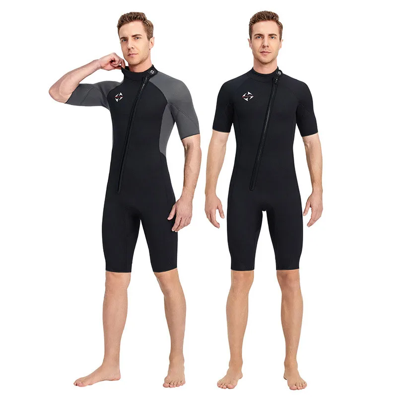 Full Body Diving Suit Front Zip Wetsuit For Diving Snorkeling Surfing ...