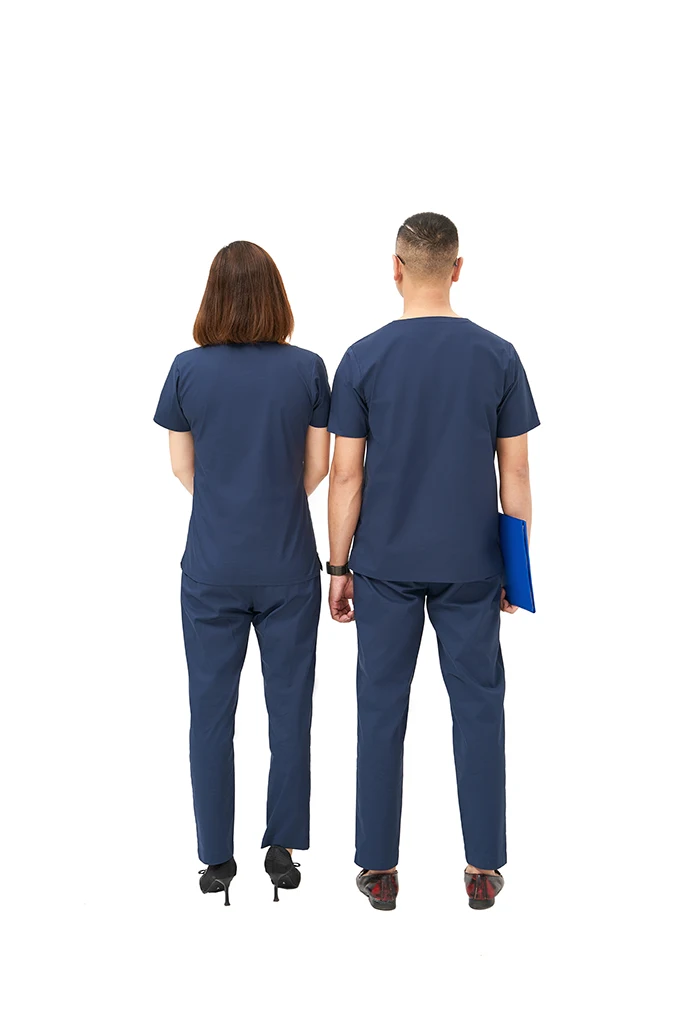 Cotton Pe Spandex Srubs Medical Scrubs Uniform Nurse - Set For Both Men ...