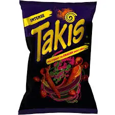 Rolled Tortilla Chips - Fuego Hot Chili And Lime & Takis Limited ...