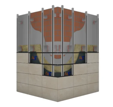 Closed Joint Adhesive Cladding Ventilated Porcelain Facade Cladding ...