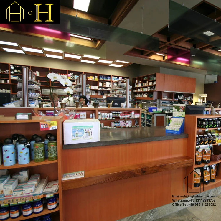 Medical Display Rack Retail Store Interior Design Dispensary Pharmacy ...