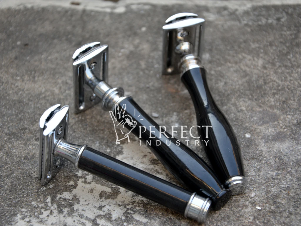 Professional Rosewood Handle De Safety Razors / Wooden Handle Shaving ...